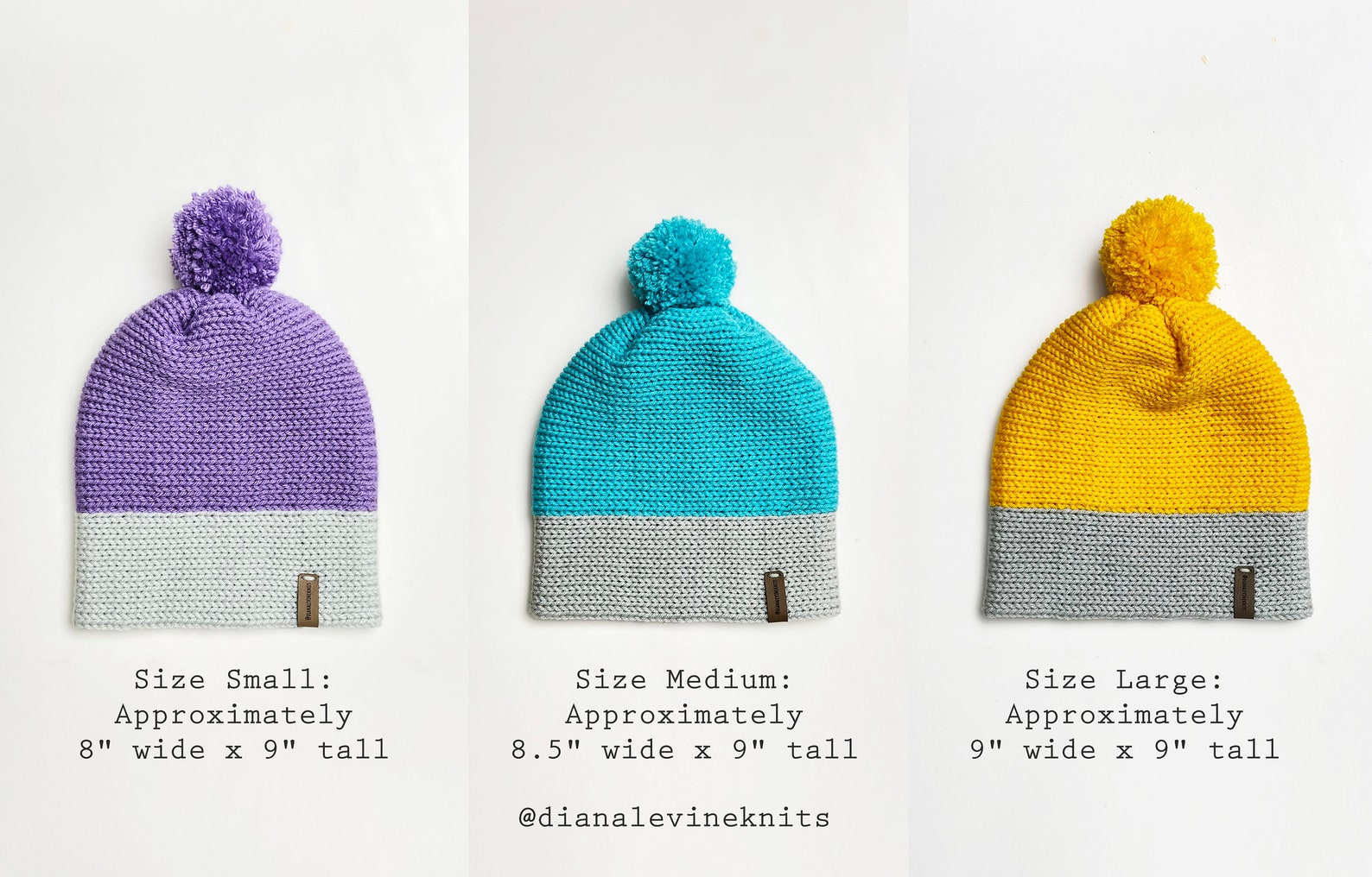 Adjustable Width Knitting Machine Hats PATTERN PDF for 22 and 46/48 ...