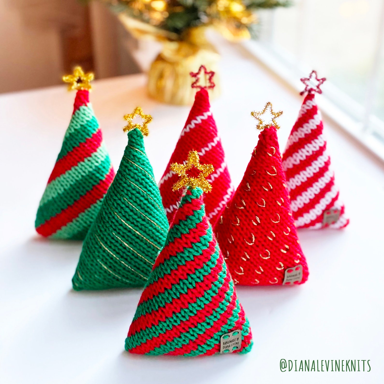 Mini Christmas Trees! (circular Knitting Machine Pattern for ...