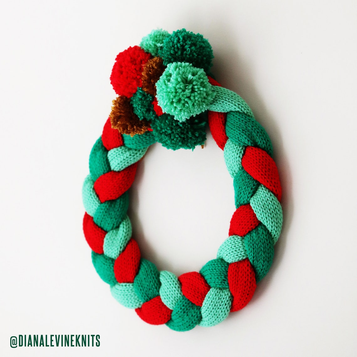 Christmas Wreath Circular Knitting Machine Pattern for Addi | Etsy UK