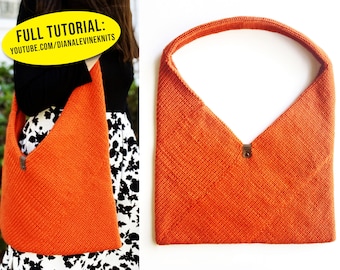 Geometric Bag knitting Machine Pattern | Etsy