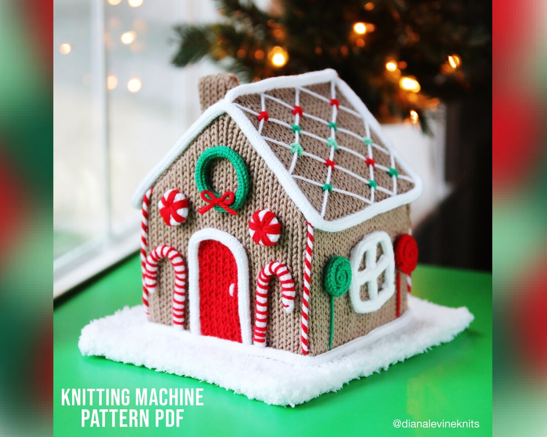 Knit Gingerbread House! (PATTERN PDF for Addiexpress Kingsize Knitting ...