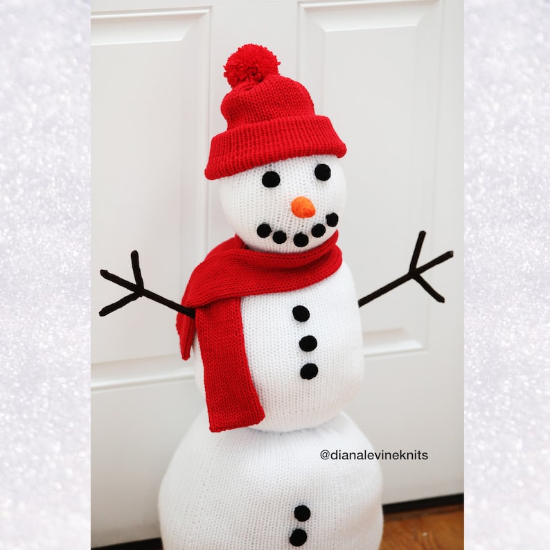 Life-size Snowman 2.5' Tall PATTERN PDF for 46/48 and - Etsy