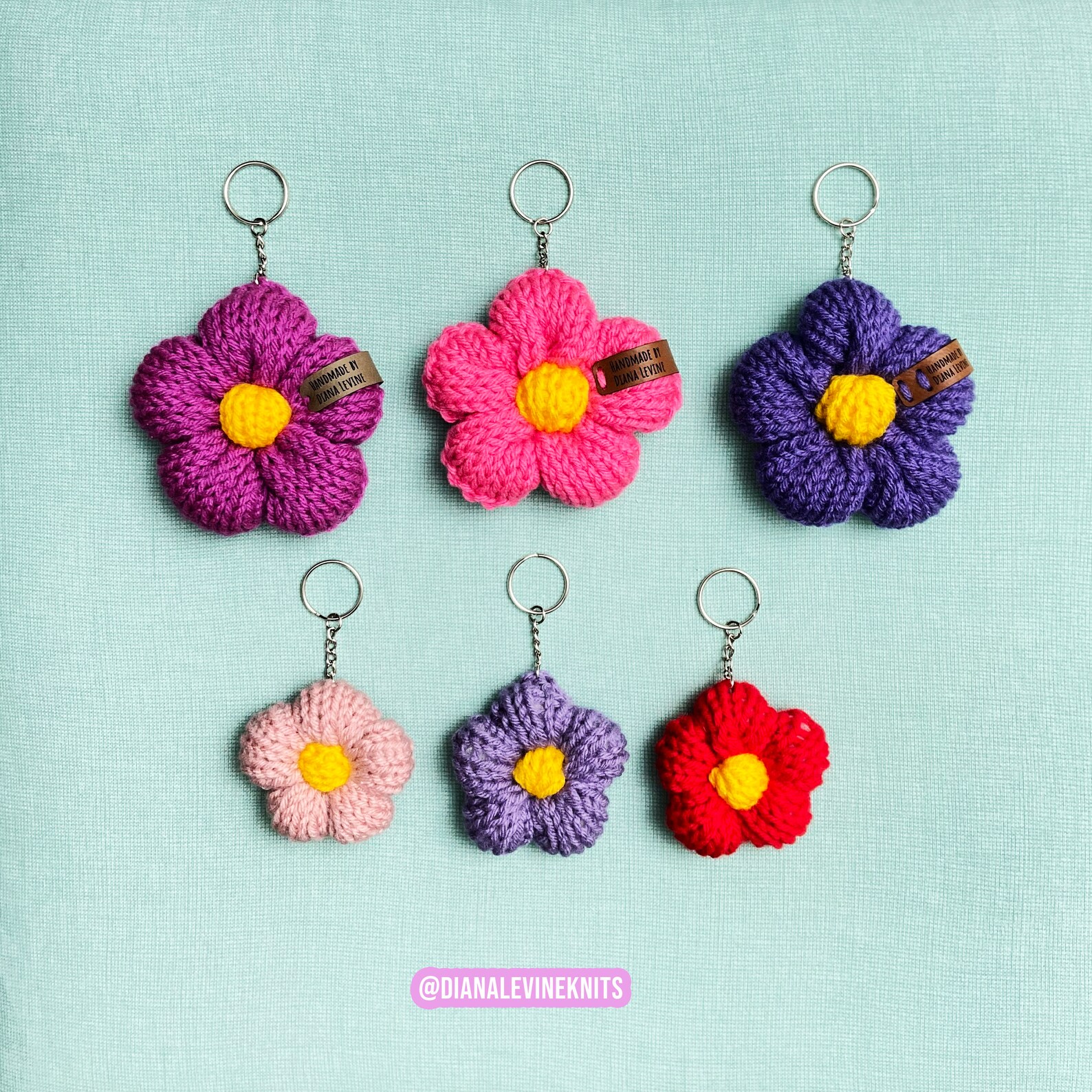 Flower Keychains PATTERN PDF for 22 and 40 Needle Addiexpress - Etsy