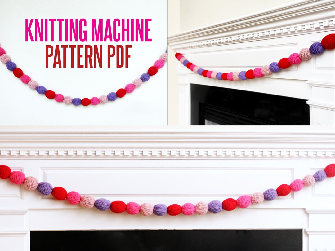 Beaded Holiday Garland (PATTERN for 22 Needle Circular Knitting ...