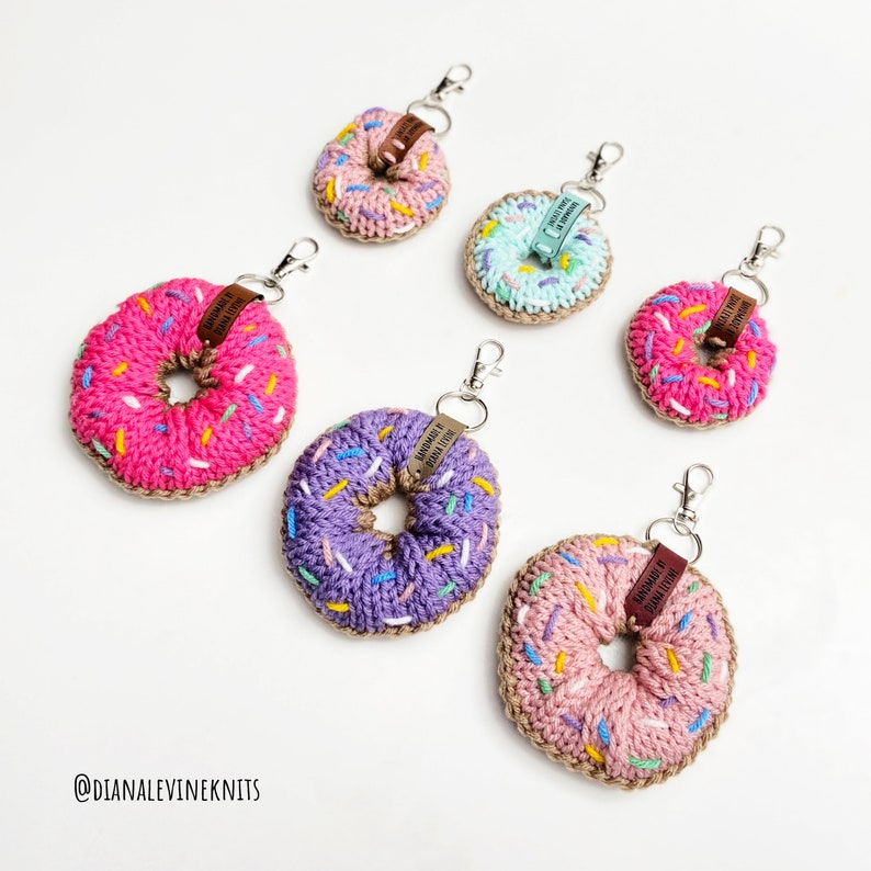 Knitting Machine Donut Keychains PATTERN PDF for 40 Needle | Etsy