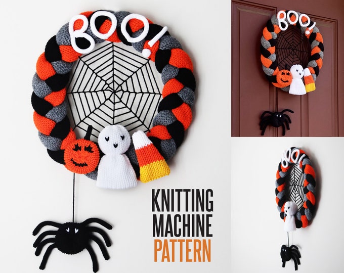 Halloween Wreath (22 Needle Circular Knitting Machine Pattern) - Etsy