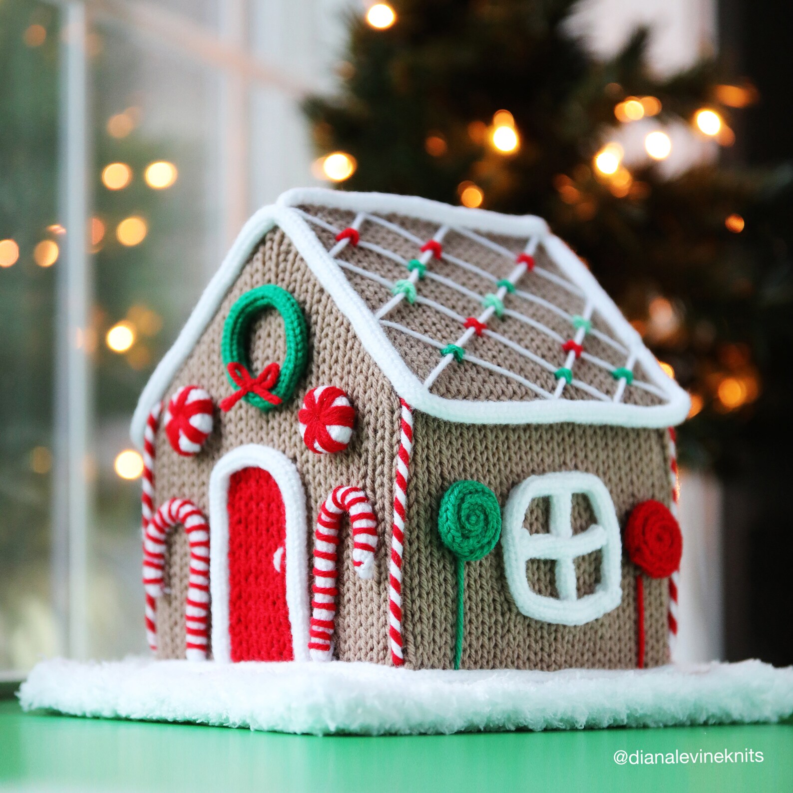 Knit Gingerbread House! (PATTERN PDF for Addiexpress Kingsize Knitting ...