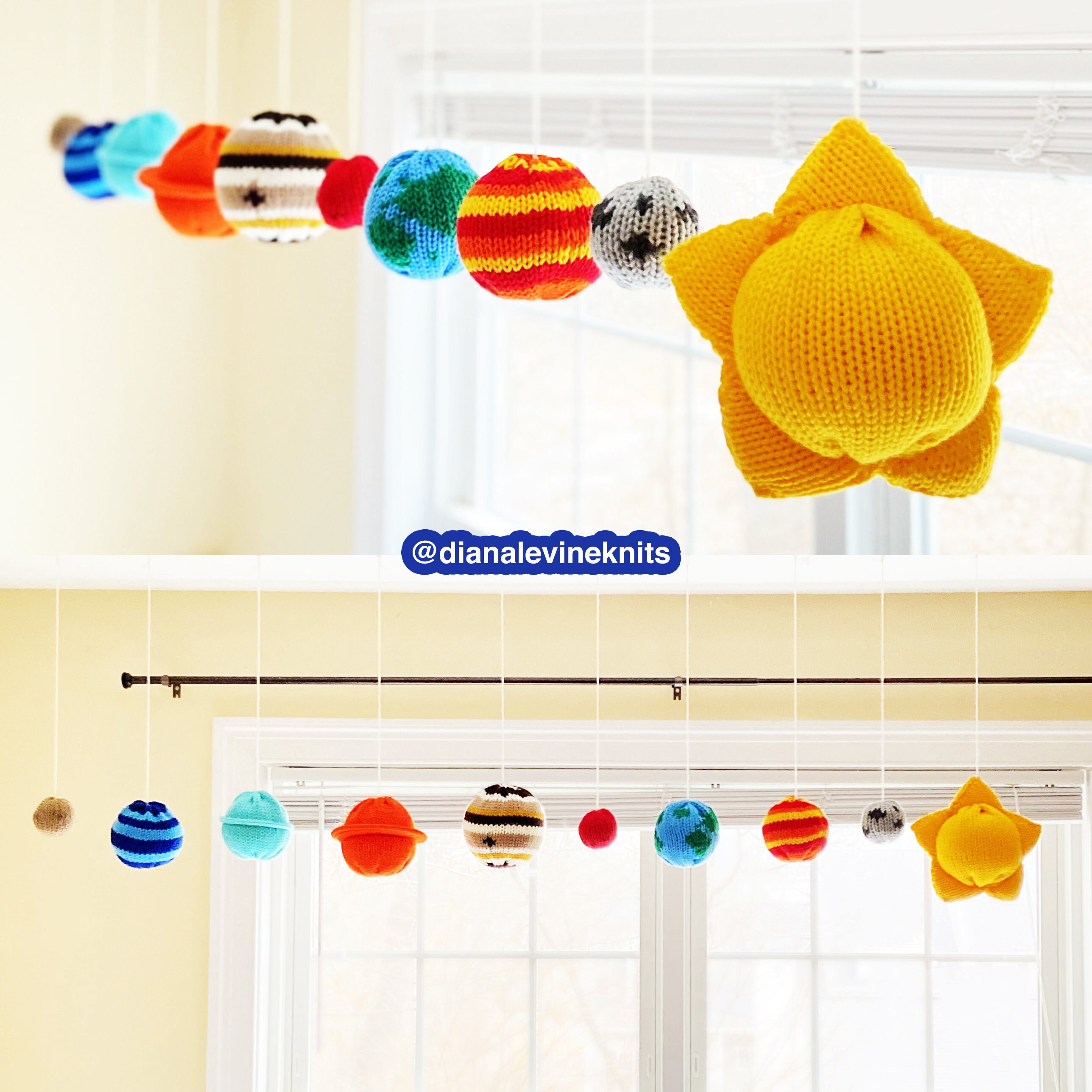 Knit Solar System! (PATTERN PDF for 22, 40, and 46 or 48 Needle ...