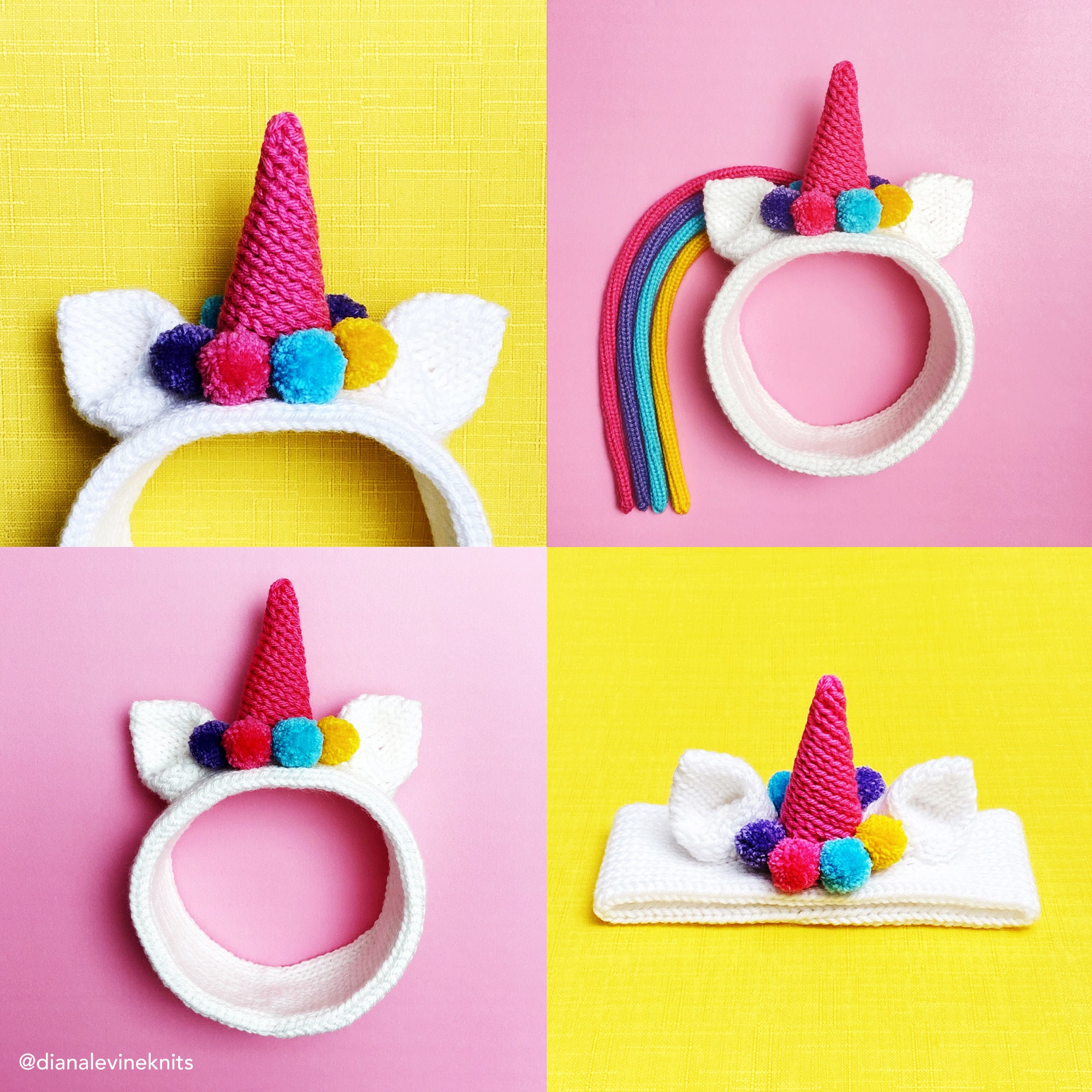 Unicorn Headband PATTERN PDF for 22 Needle Addiexpress or - Etsy