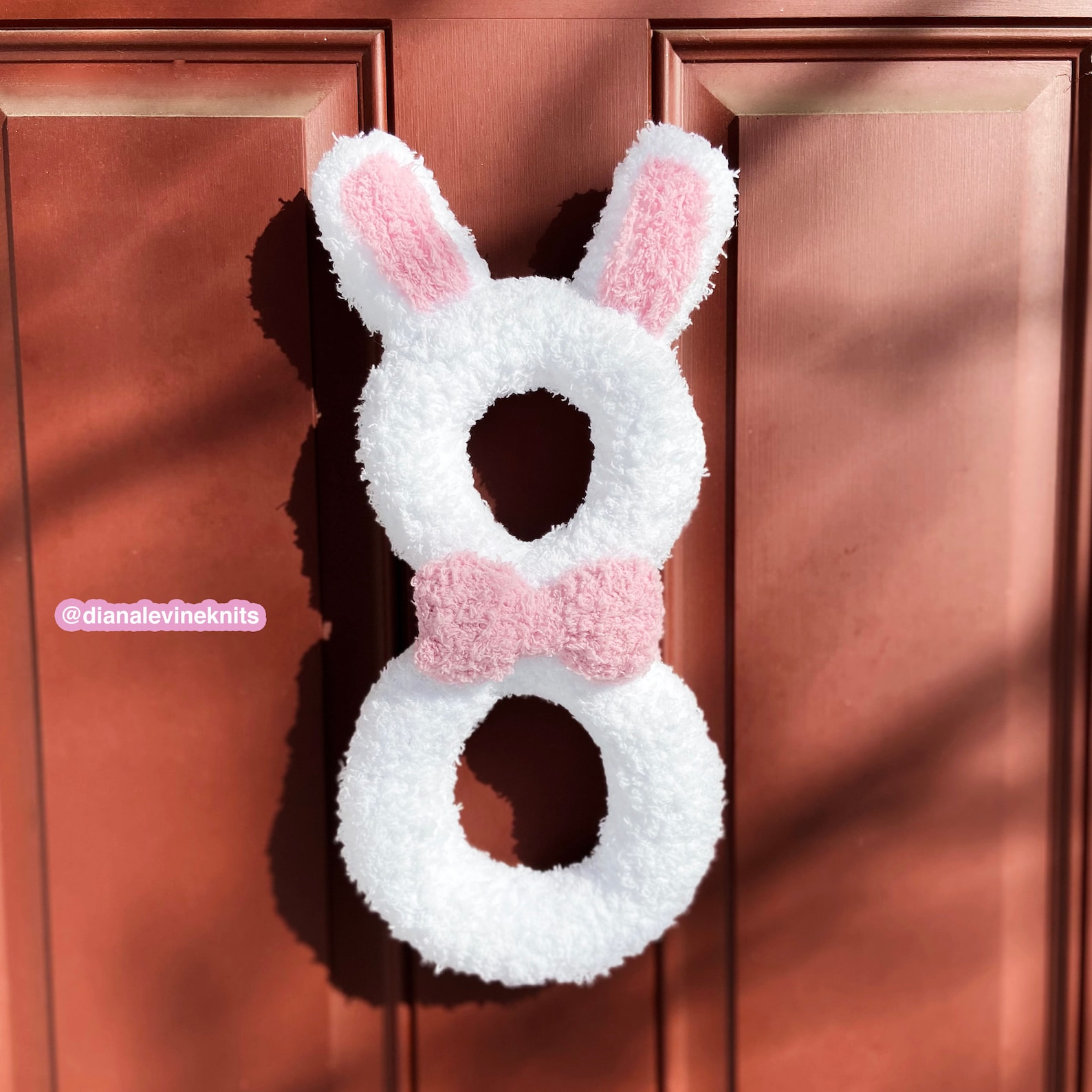 Easter Bunny Wreath! (KNITTING MACHINE PATTERN for 22, 40, and 46 or 48 ...