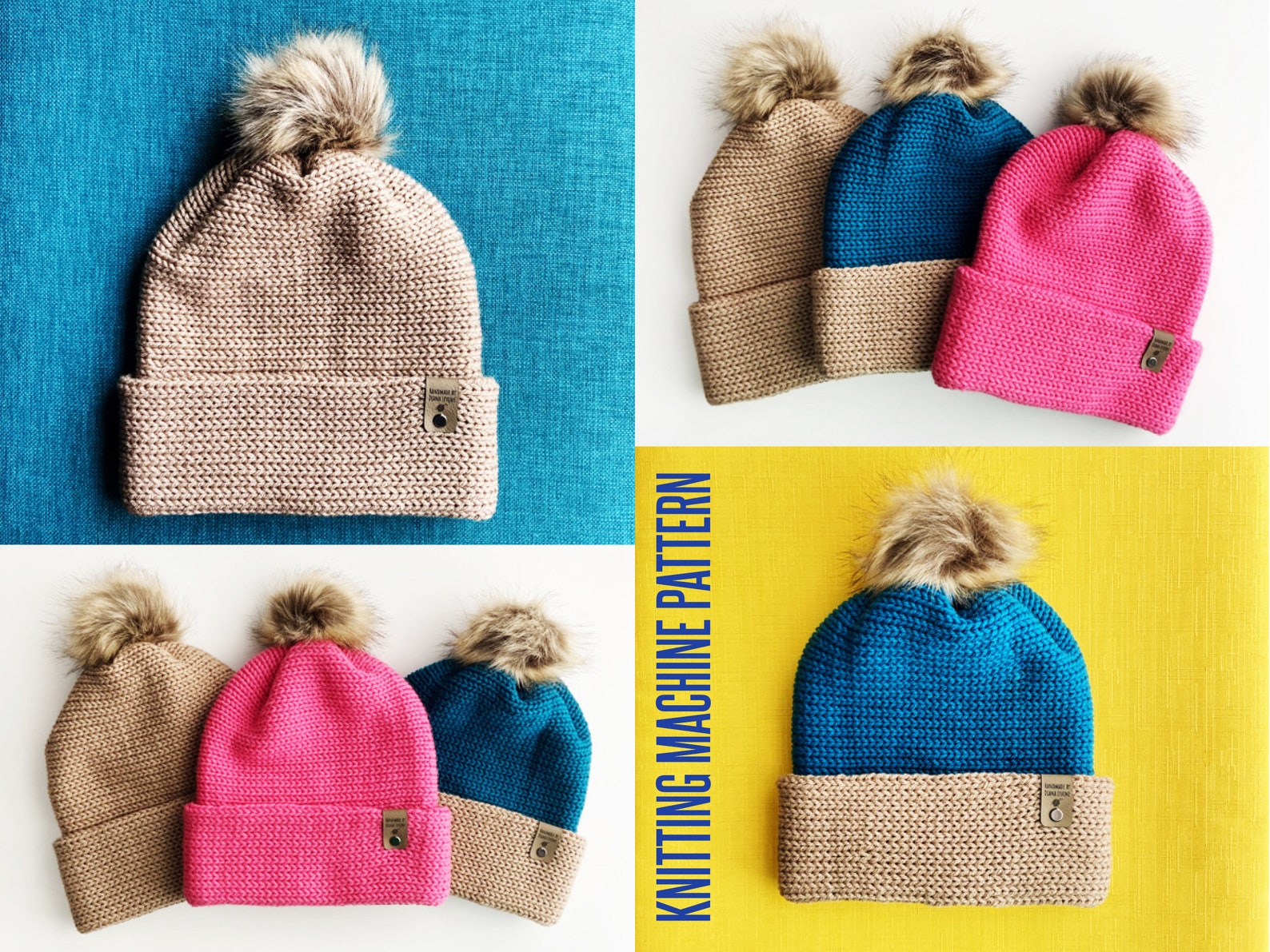 Horizontal Stitch Hats (PATTERN PDF for Addi Express Kingsize Knitting ...