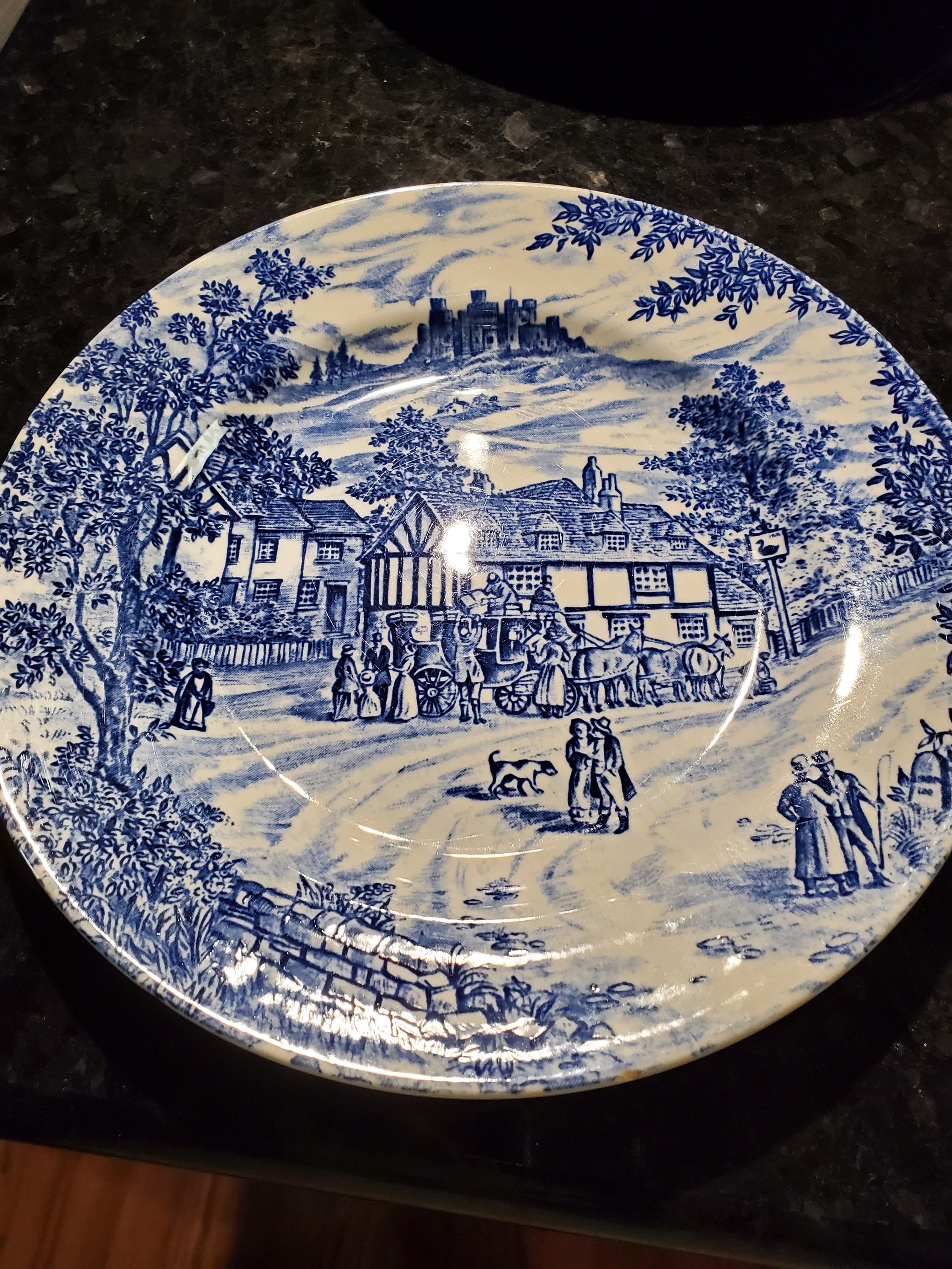 Broadhurst Staffordshire Made In England Ironstone Blue And White
