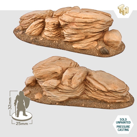 Desert Large Rocks High Quality Resin Model | Etsy