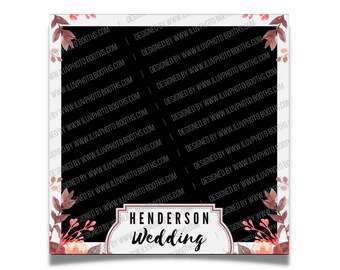 360 Booth Floral Blue Editable Canva Template Touchpix - Etsy