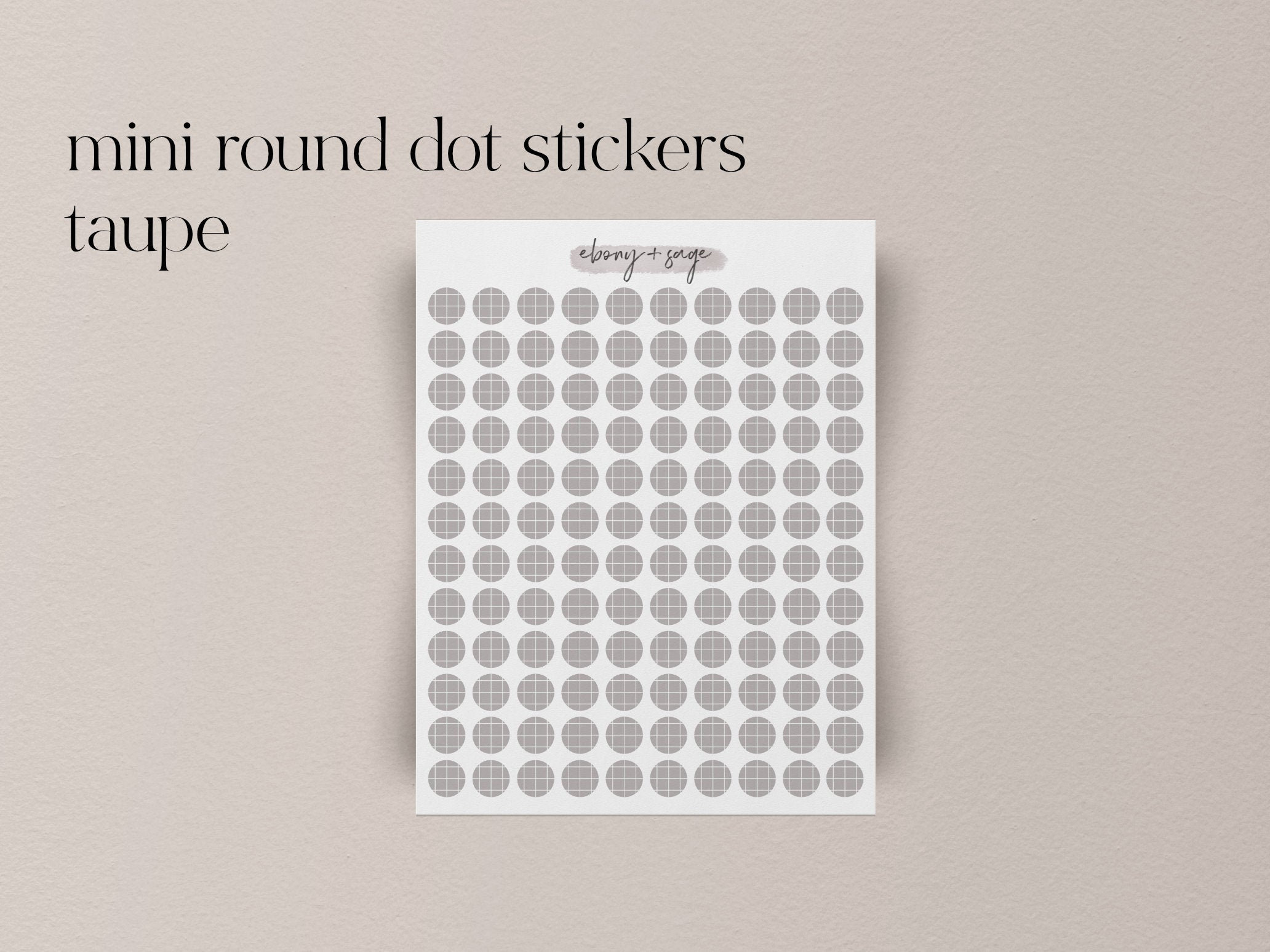 Mini Runde Punkte Sticker mit weißem Gitter für Bullet - Etsy