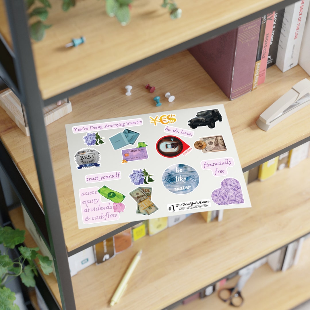 Soft Life Manifestation Stickers, Black Women in Luxury, Water Bottle ...