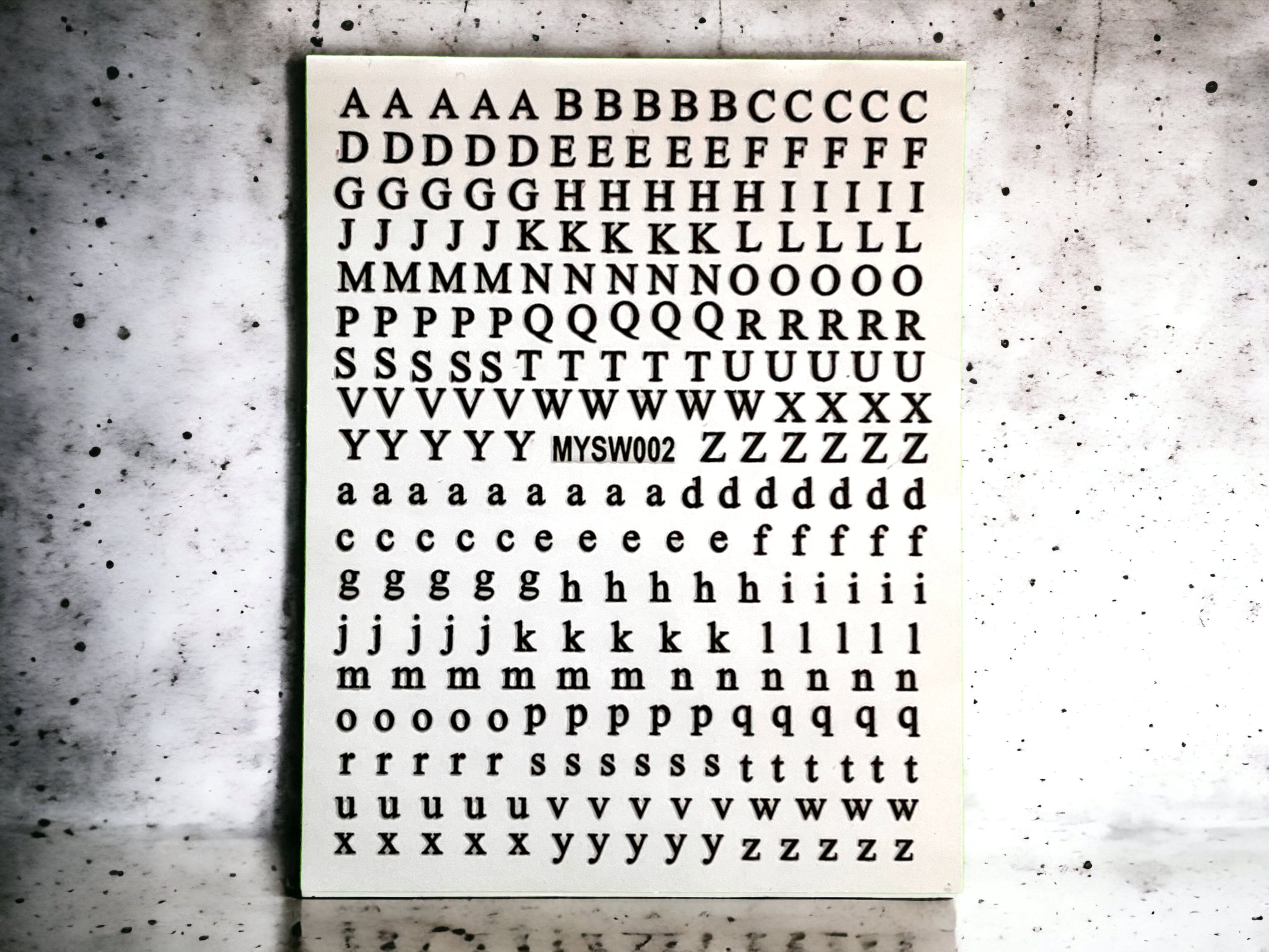 Black Letters Sticker, Black Alphabet Sticker, Black Letters Nail ...