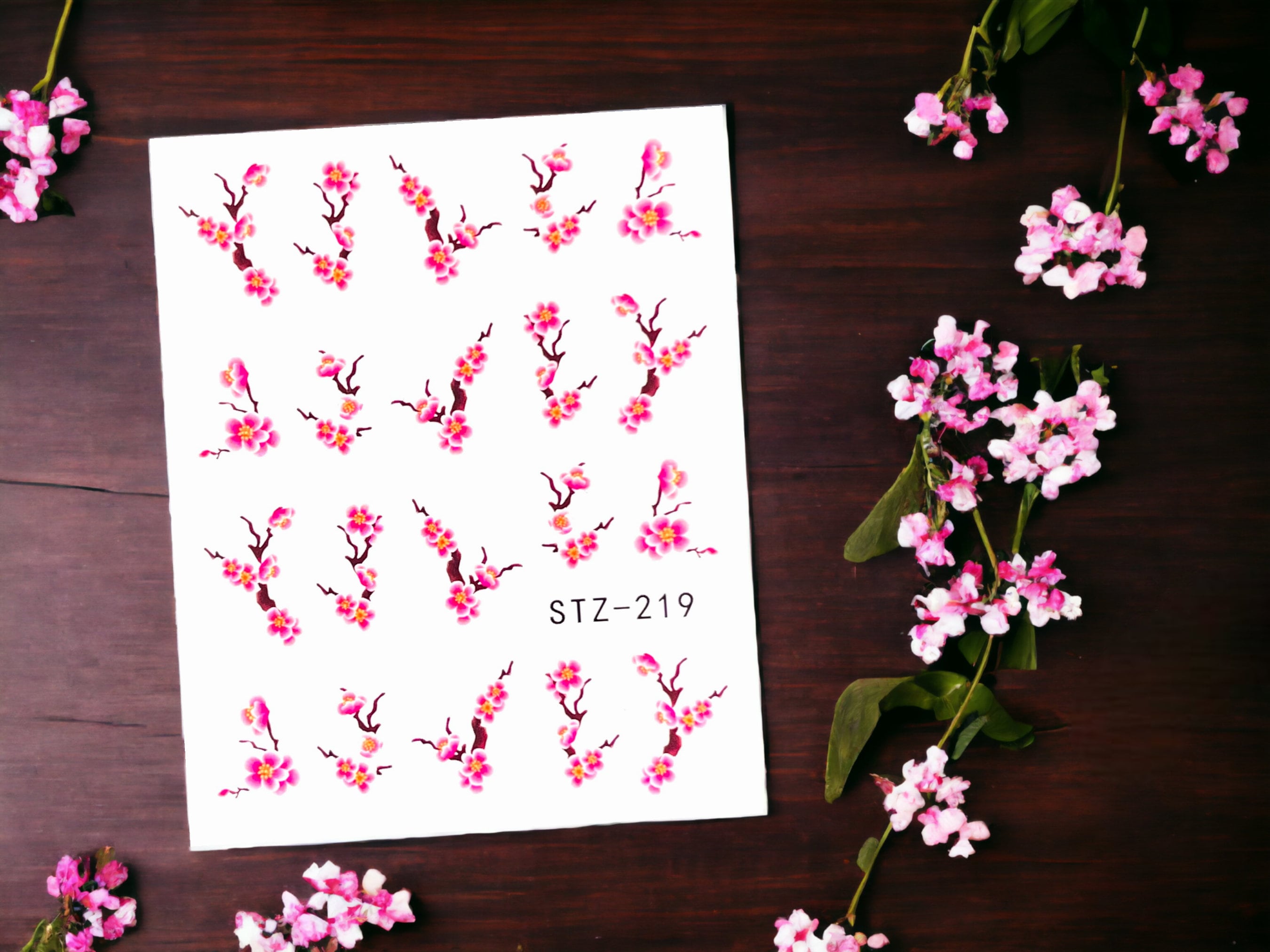 Cherry Blossoms Water Decal Sticker, Cherry Blossom Water Decal, Nail Sticker, Water Decal ...