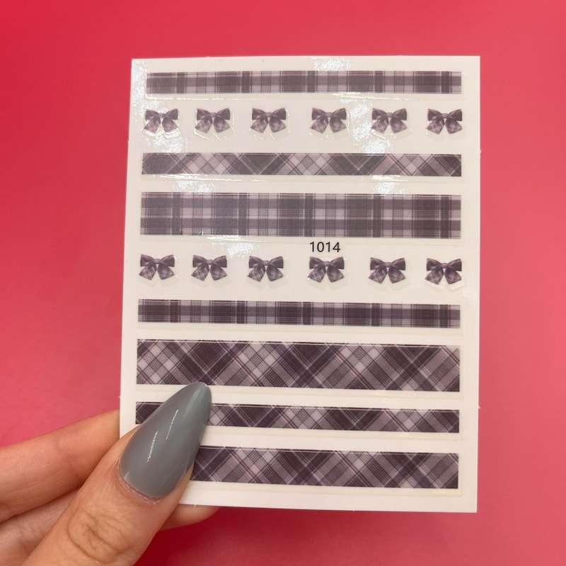 Plaid Nail Wraps - Etsy