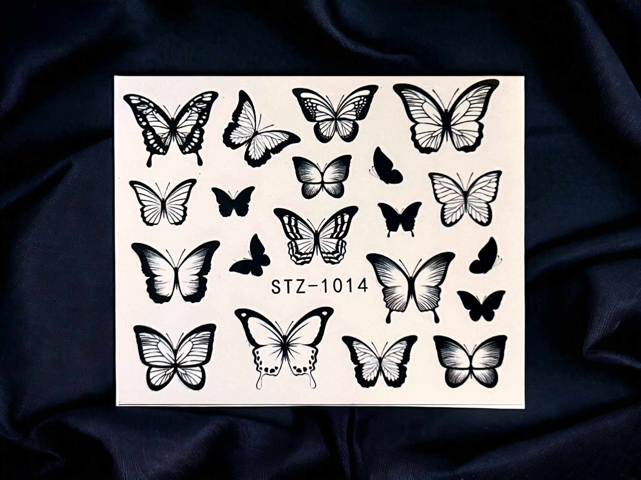 Butterfly Water Decal Sticker, Butterfly Decal Nail Sticker, Butterfly ...