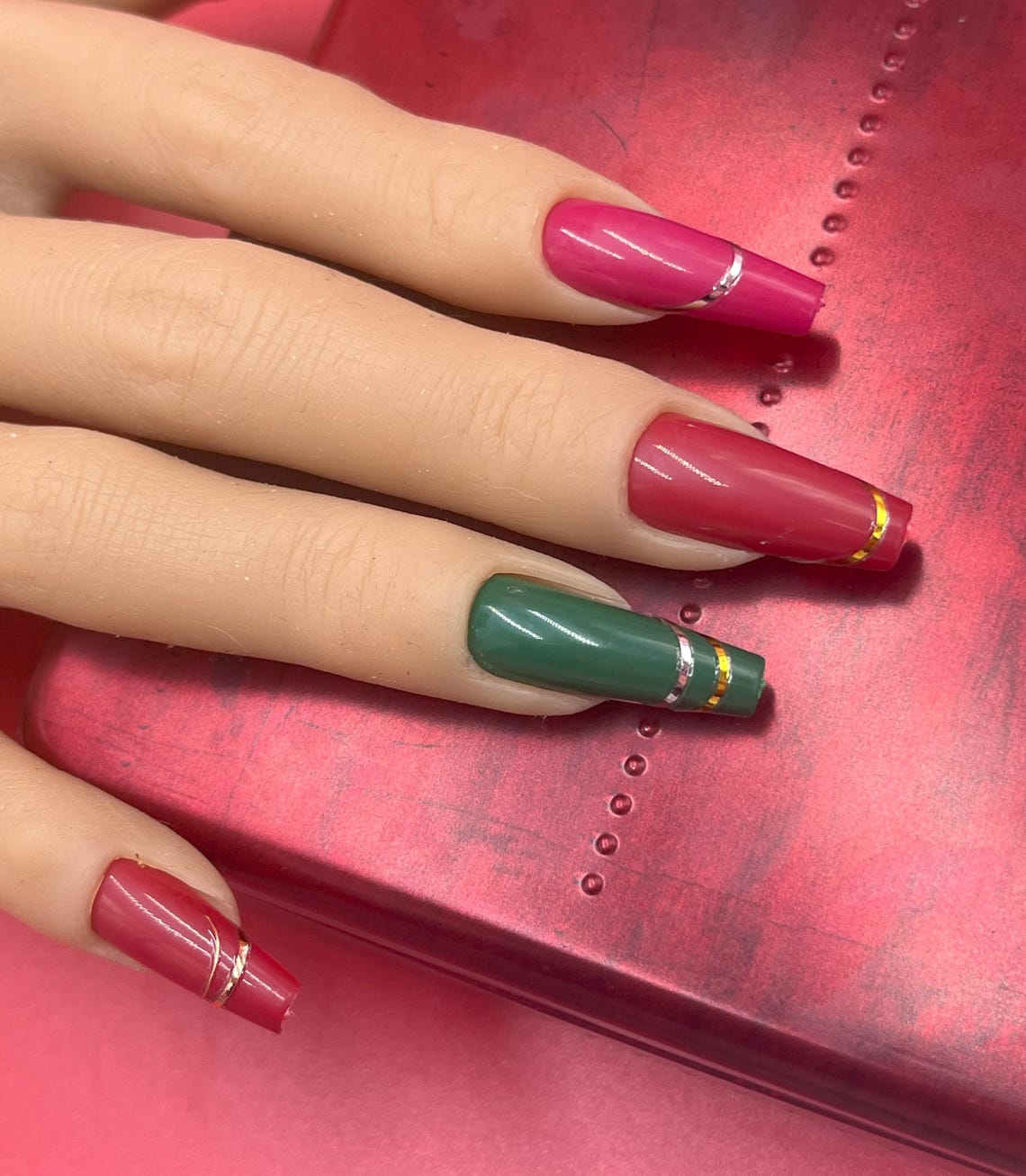 Gold/silver/rose Gold Stripe Line Nail Sticker, Silver Line Sticker ...