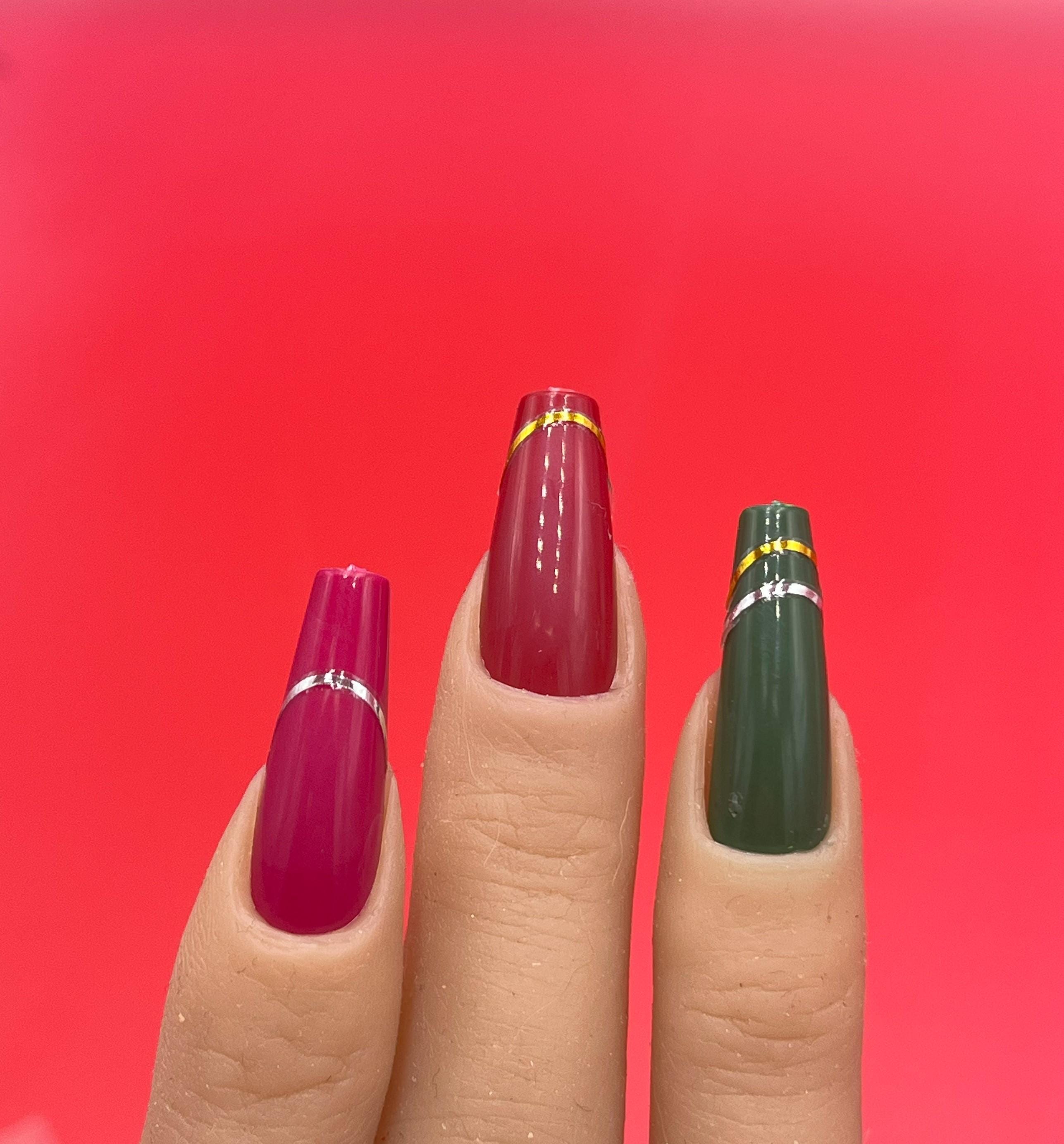 Gold/silver/rose Gold Stripe Line Nail Sticker, Silver Line Sticker ...