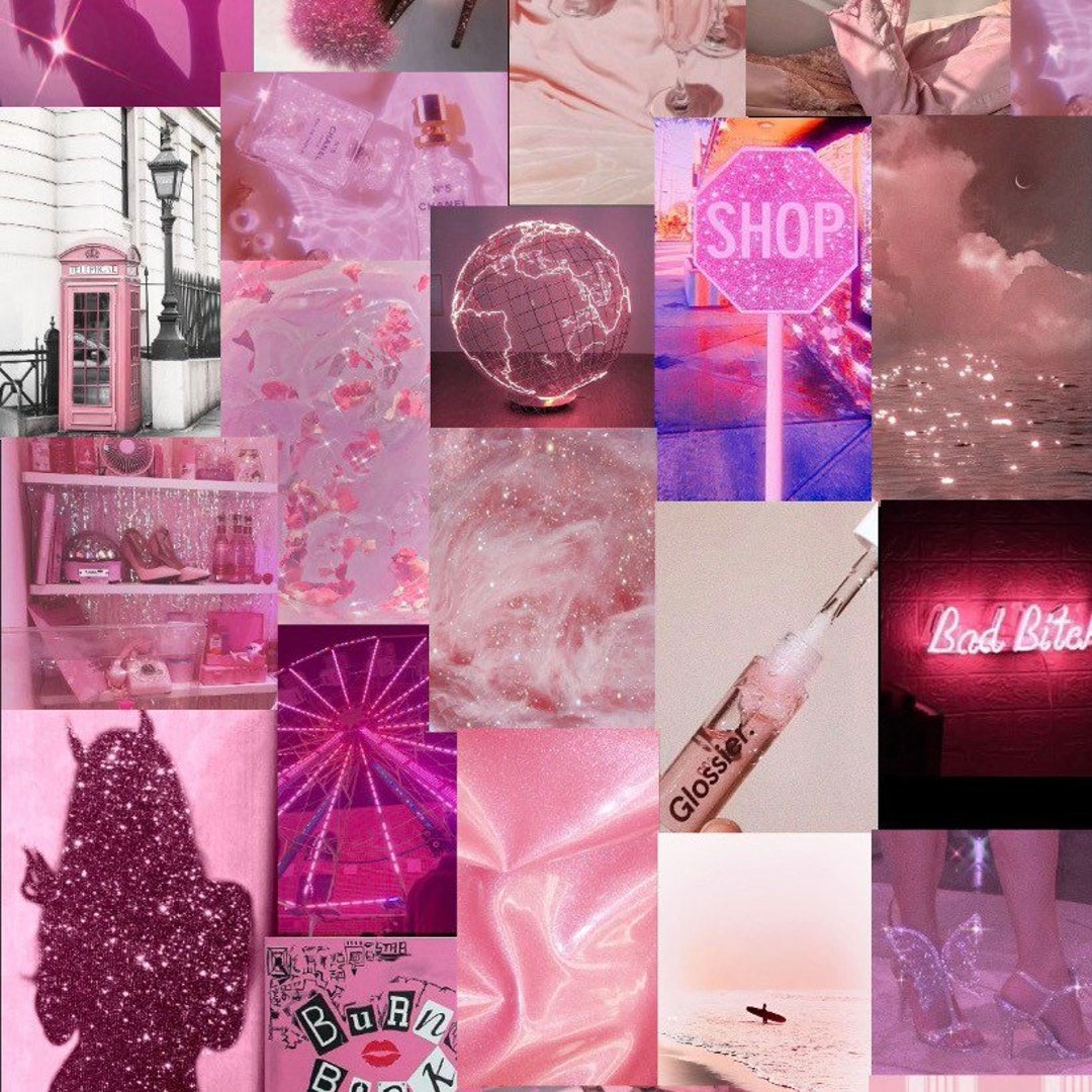 Pink Wall Collage 50pc - Etsy