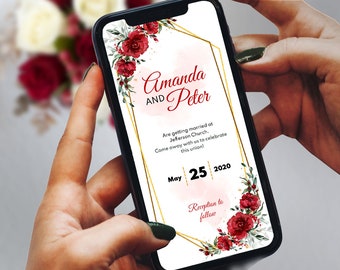 Digital Invitation Email Invitation Electronic Invite - Etsy