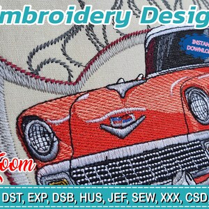 Embroidery Design / Chevrolet Bel Air / 4 Different Sizes / INSTANT ...