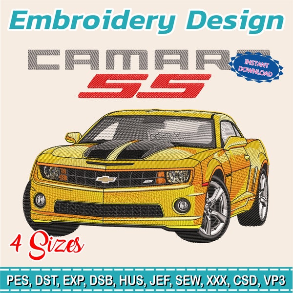 Camaro Embroidery Design - Etsy