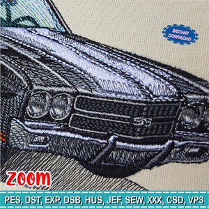 Embroidery Design / Chevelle Ss / 4 Different Sizes / INSTANT Download ...