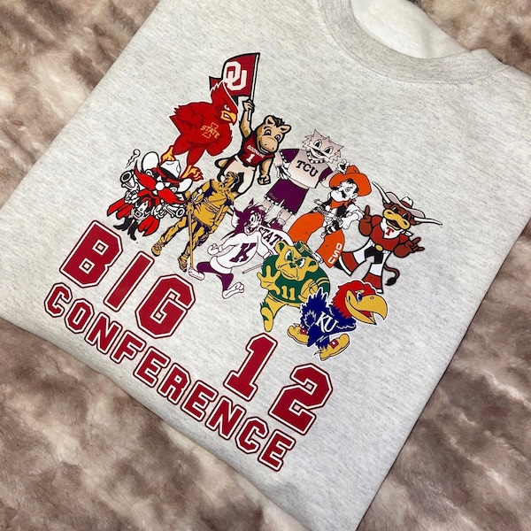 Big 12 Mascots Vintage Shirt - Etsy