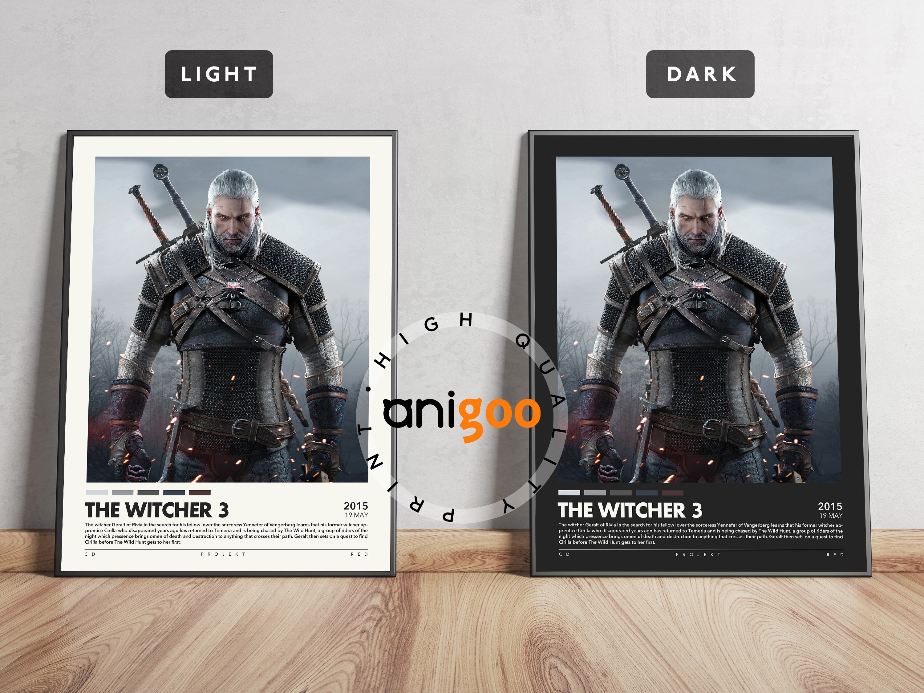The Witcher 3 Poster Game Poster Gaming Room Decor Game | Etsy