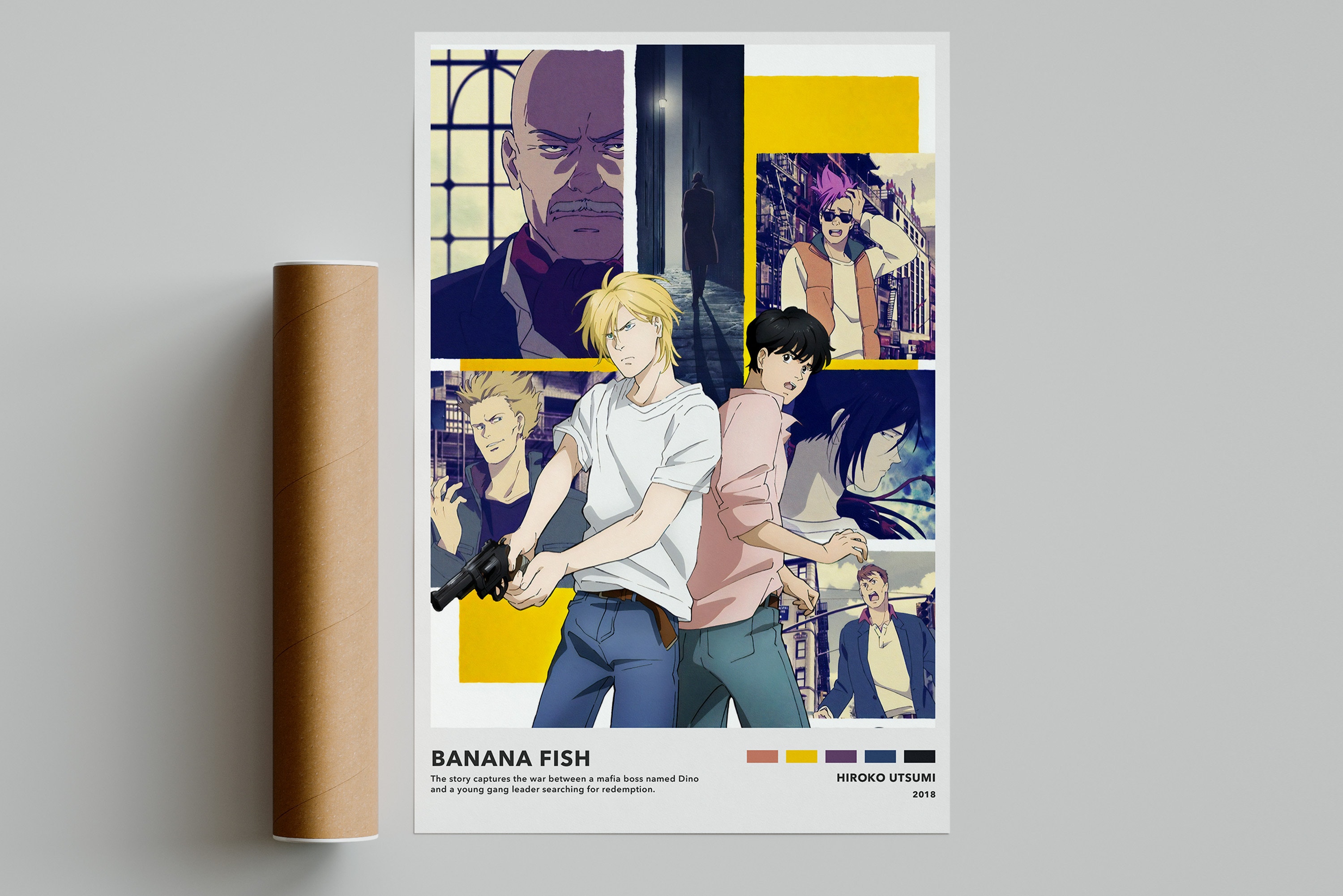 Prints Banana Fish Print Banana Fish Poster Canvas Art Poster Wall Art ...