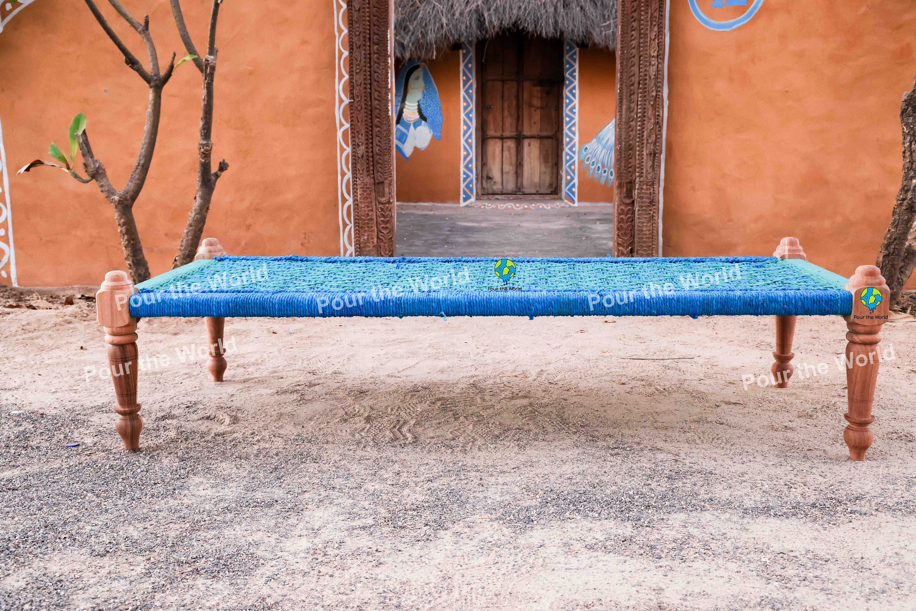 Charpoy Bed, Hand Braided Bed, Indian Charpoy Bed, Hand Woven Charpoy ...