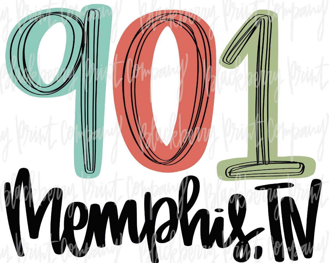 901 Memphis Tennessee PNG Sublimation Printable - Etsy
