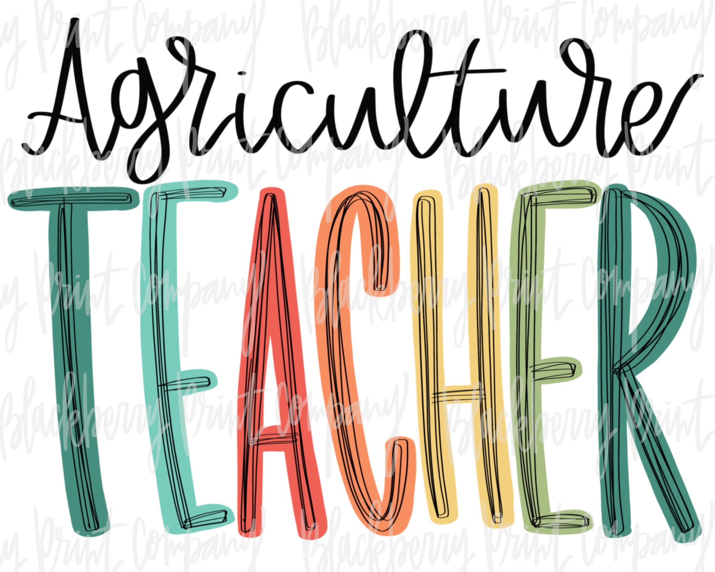 Agriculture Teacher PNG Sublimation Printable - Etsy