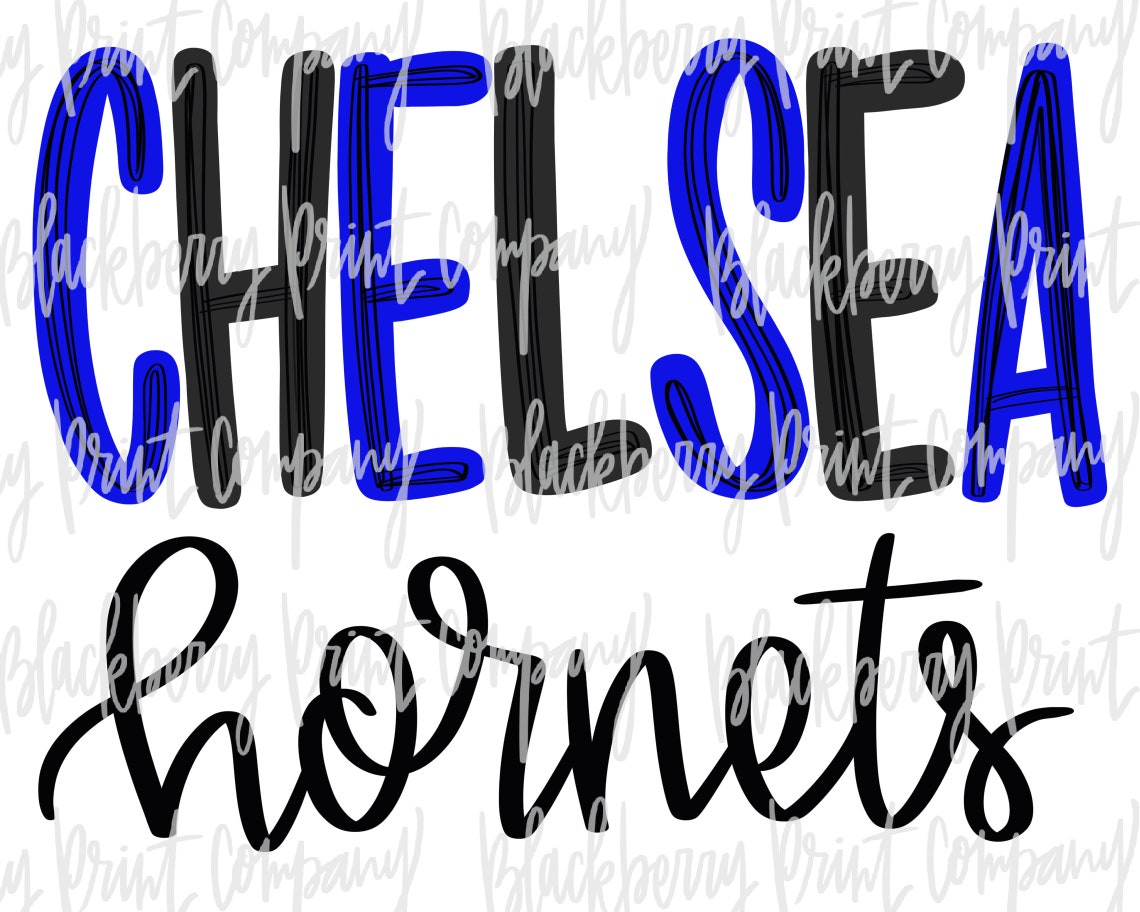 Chelsea Hornets PNG Sublimation Printable | Etsy