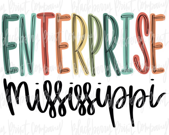 Enterprise MS City State PNG Sublimation Printable | Etsy