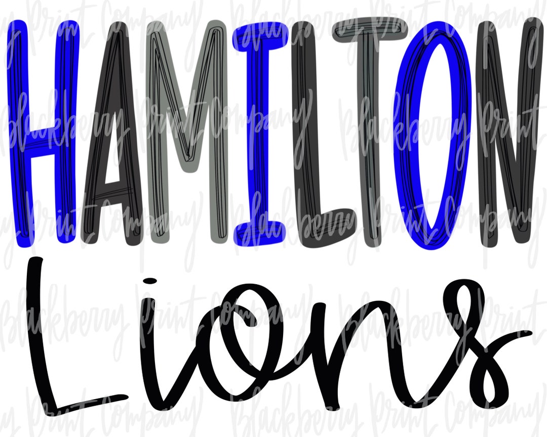Hamilton Lions PNG Sublimation Printable Digital Download - Etsy