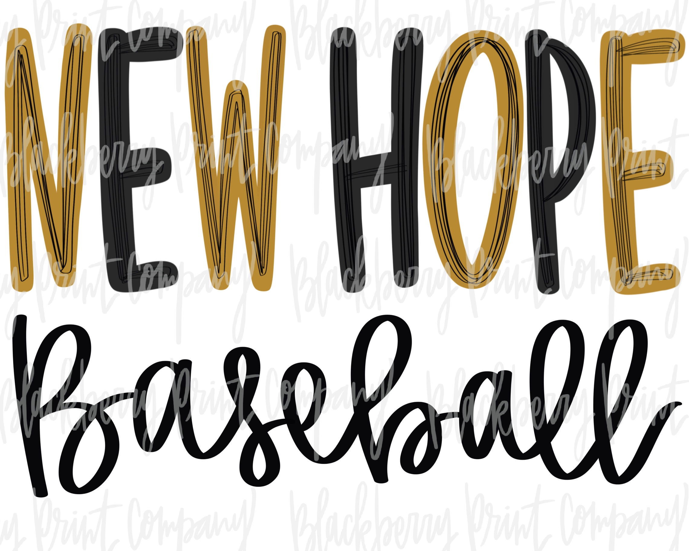 New Hope Baseball PNG Sublimation Printable Digital Download - Etsy