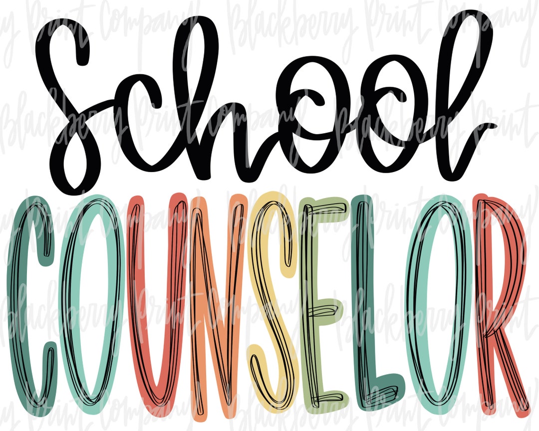 School Counselor PNG Sublimation Printable - Etsy