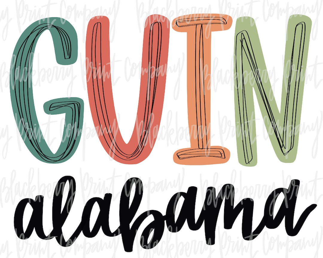 Guin Alabama PNG Sublimation Printable - Etsy