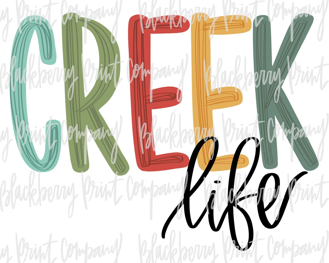 Creek Life PNG Sublimation Download Design - Etsy
