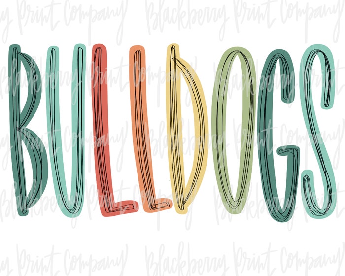 Bulldog Font - Etsy