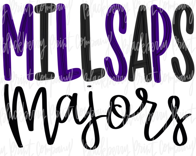Millsaps Majors PNG Sublimation Printable Digital Download - Etsy