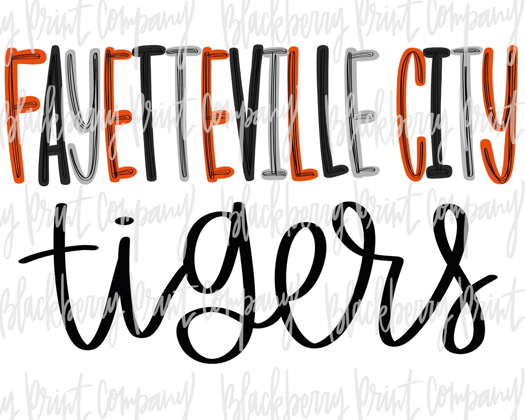 Fayetteville Tigers PNG Sublimation Digital Download - Etsy
