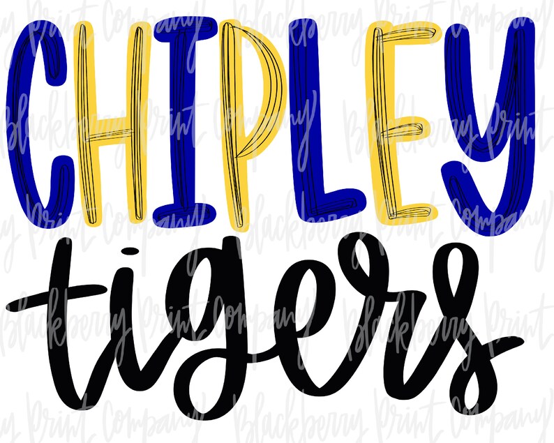 Chipley Tigers School Mascot PNG Sublimation Printable - Etsy