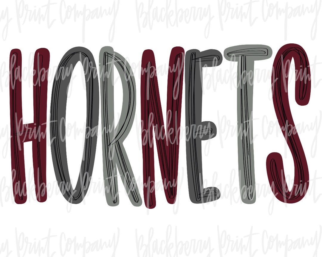 Hornets PNG Sublimation Hand Lettered Printable - Etsy
