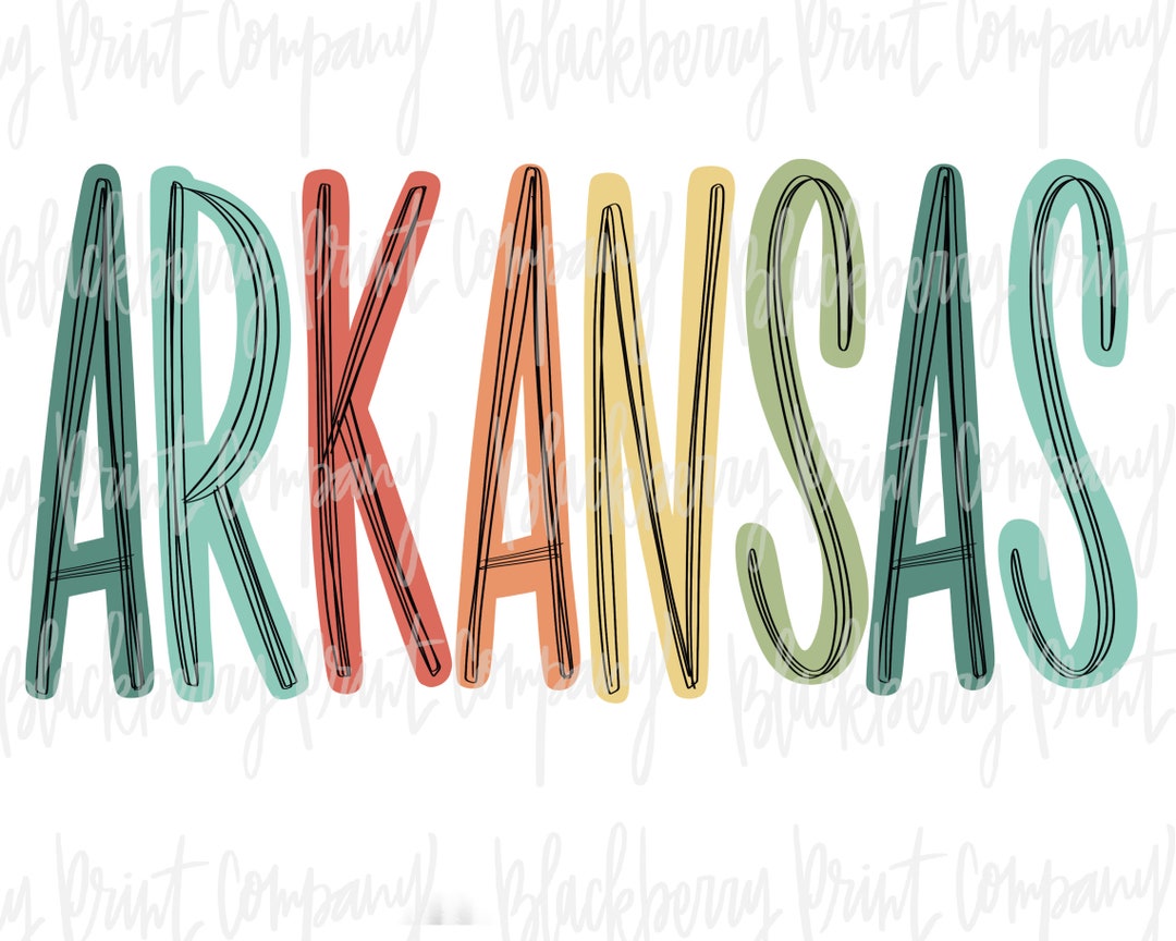 Arkansas PNG Sublimation Printable - Etsy